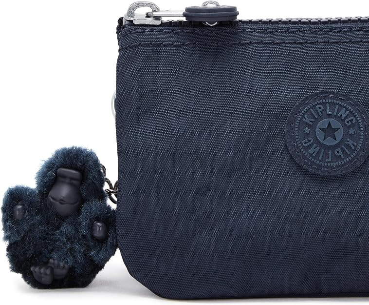 Kipling Creativity Pouch Small Blue Bleu Organizer Cosmetic Wallet ...