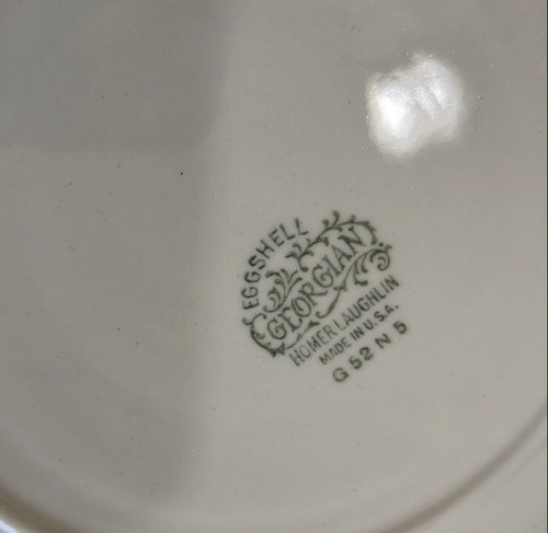 Vintage 1946 Georgian Homer Laughlin Eggshell USA China 63 piece ...