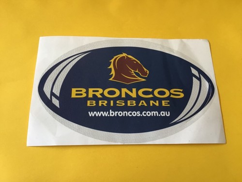 BRISBANE BRONCOS NRL RUGBY team STICKER,FREE POST,OFFICIAL,BARGAIN,GR8 ...