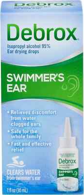 SM Debrox Swimmer’s Ear Drops Ear Drying Drops for Adults and Kids 1 Fl ...