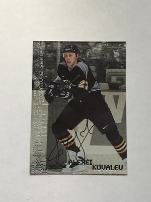 ALEXEI KOVALEV signed auto card - 1999/00 BAP Millenium Signature ...