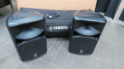 YAMAHA STAGEPAS 400i PORTABLE PA SYSTEM SPEAKERS, MIXER W/SOFT ROLLING ...