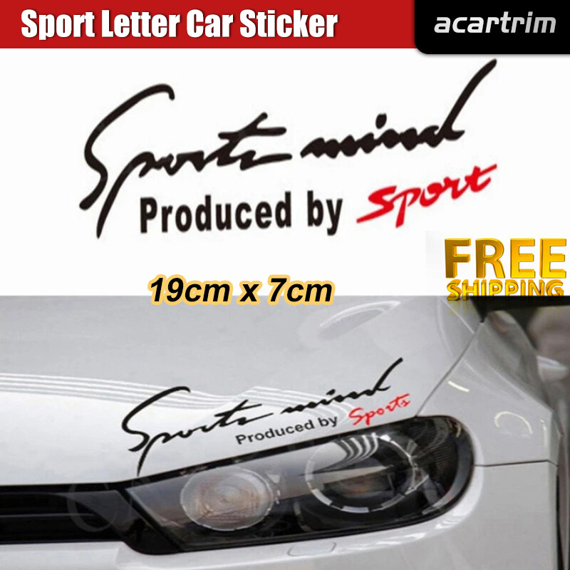 Sport Letter Car Stickers Emblem Badge Decal Auto Automobile Bonnet ...