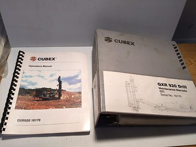 CUBEX QXR920 QXR 920 Hydraulic Track Drill Operators & Maintenance ...