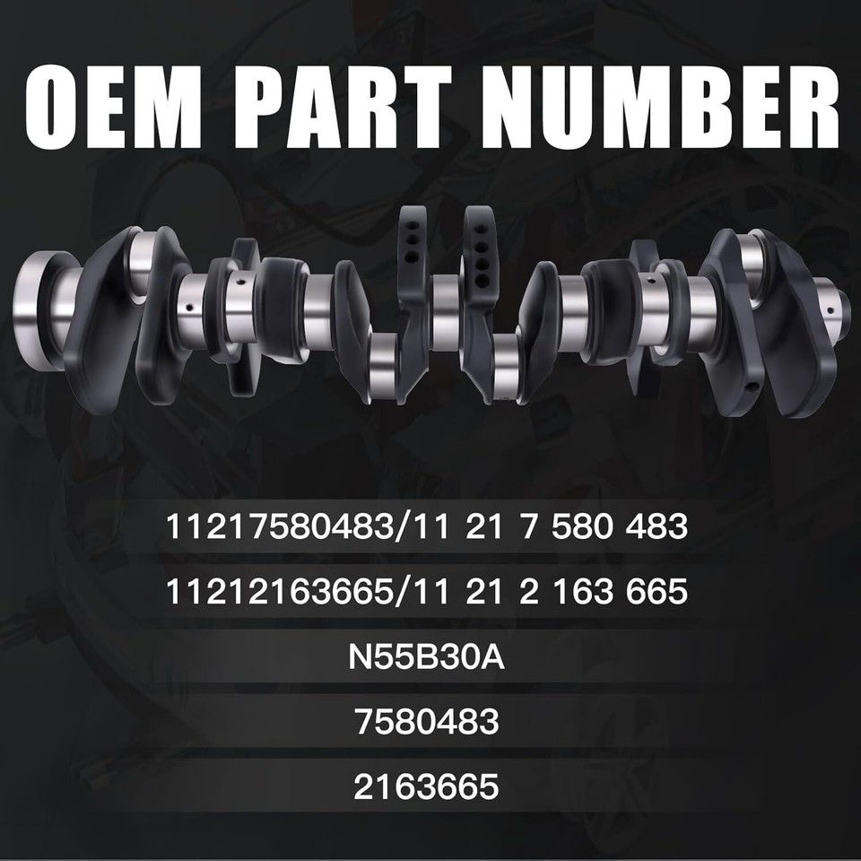 New Turbo Crankshaft for BMW X1 X4 X5 N55 135i 335i 435i 535i 3.0L ...