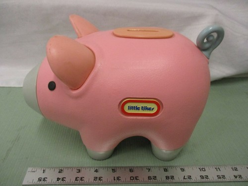 Little Tikes Piggy Bank Pink Oink Coin Storage Pig Animal Banking Cute ...