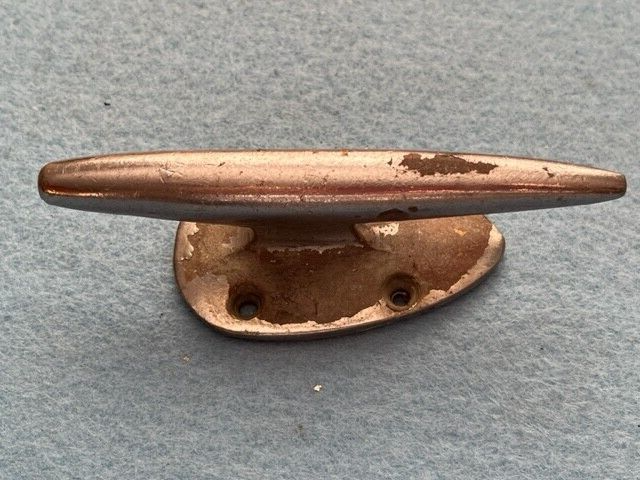 Boat Bow Cleat Vintage 1950s Chrome-Plated 11.6oz 5" Streamlined Mini ...