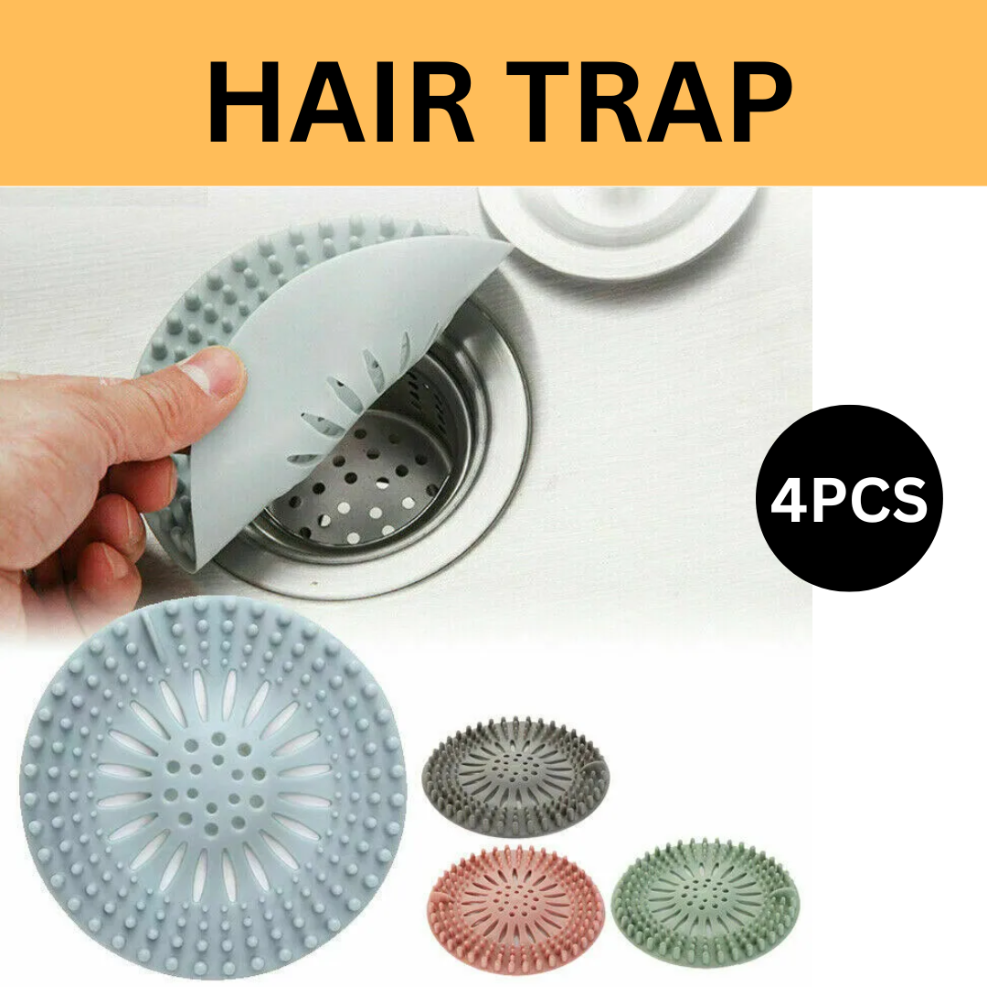 Bathroom Hair Catcher Shower Bath Plug Hole Waste Stopper Drain Sink ...
