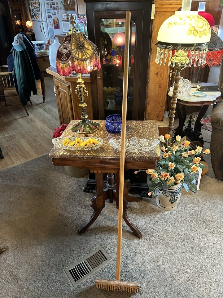 59”x10” Vintage Wooden Robert’s Shag Carpet Rake 80-110 | eBay