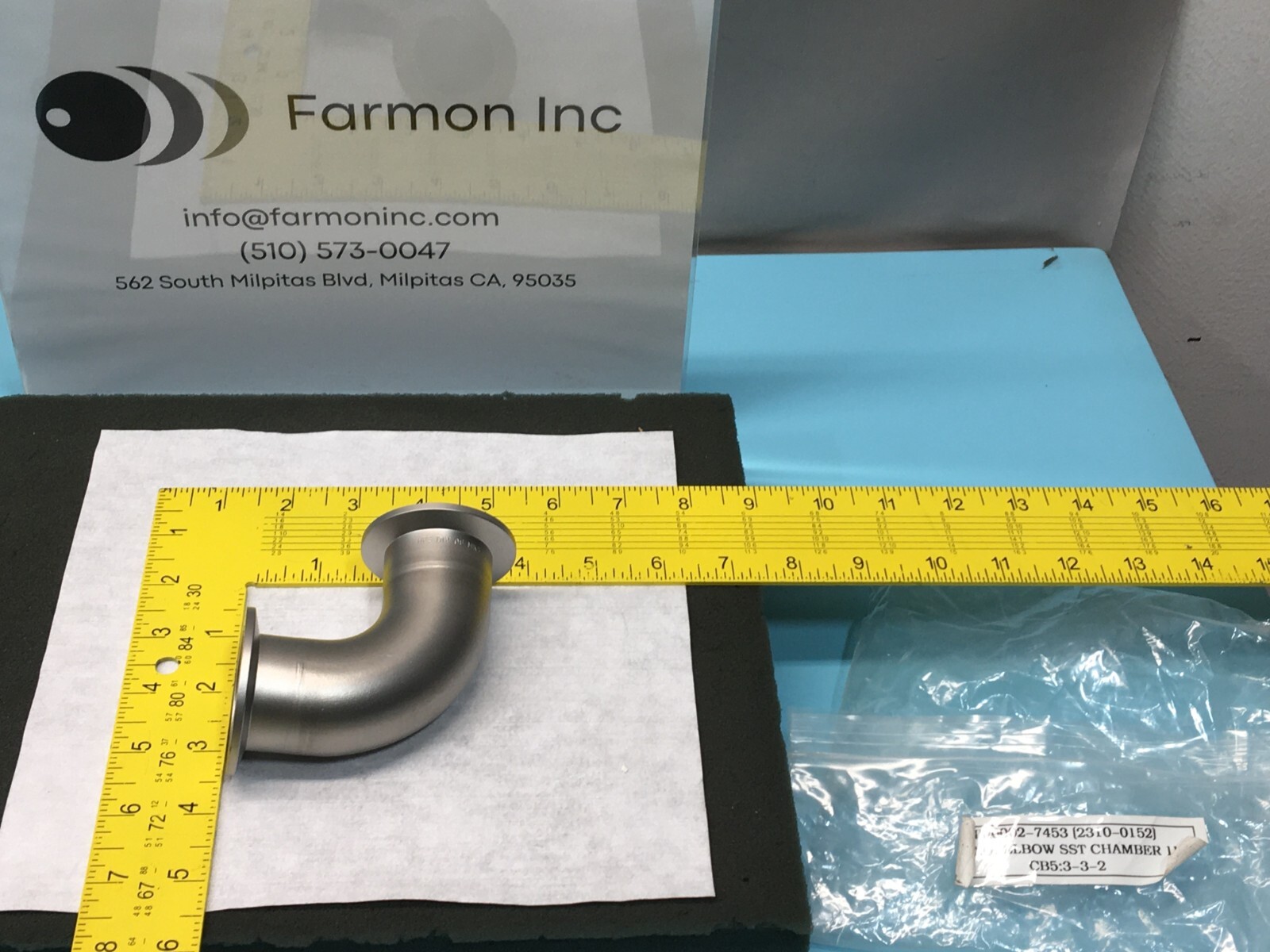 NET MERCURY NM0002-7453 FITTING, ELBOW SST CHAMBER 1 1/2",2310-0152 ...