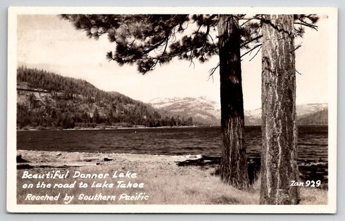 Beautiful Donner Lake On The Road To Lake Tahoe CA RPPC Photo Postcard X21 | eBay