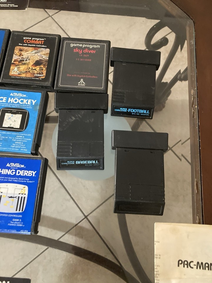 Lot of 28 Old School Atari 2600 Games w/ Manuals | eBay
