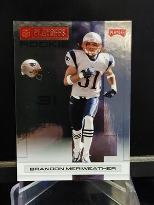 Brandon Meriweather RC 2007 Playoffs Red #146 - 161/399 - New England ...
