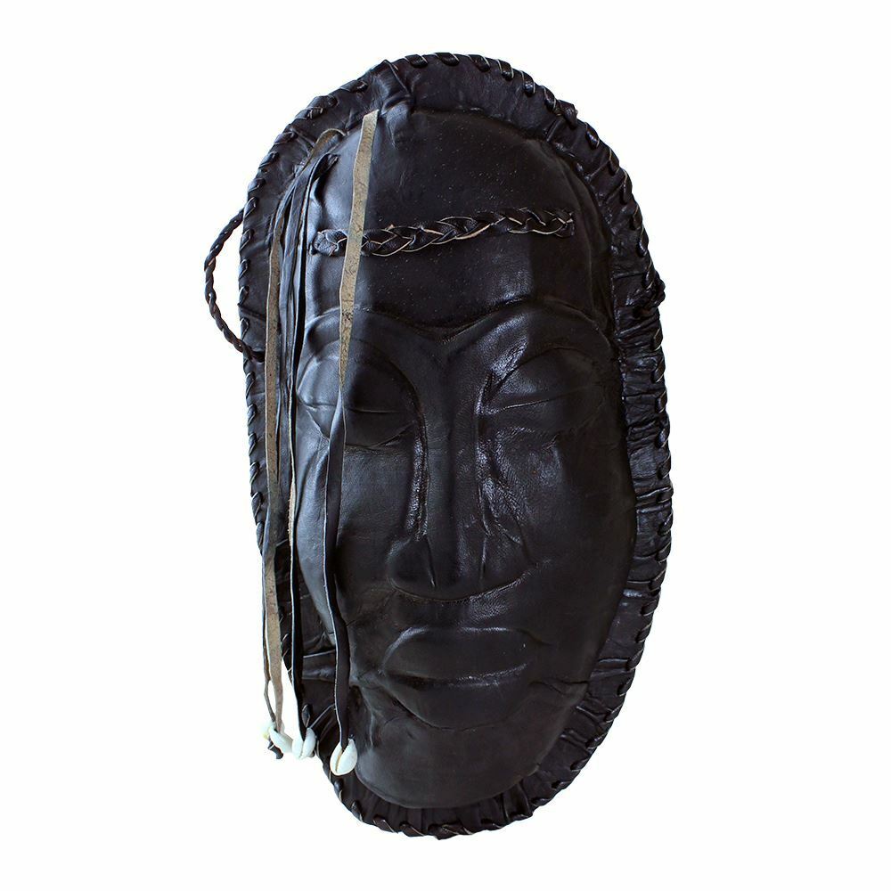 Black Leather Purse - Mask Design | Original African Leather Bag | eBay