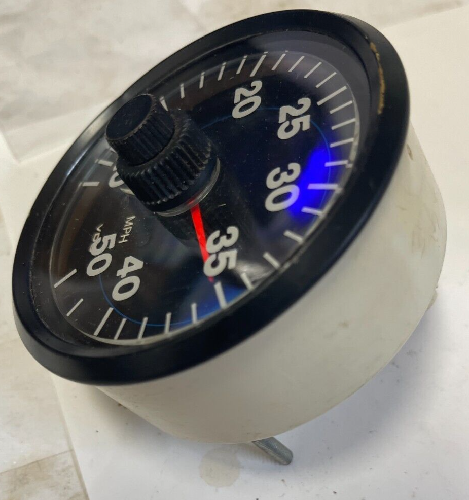 VDO Black 3.5" Round 10-50 MPH SpeedoMeter Gauge - Vintage | eBay