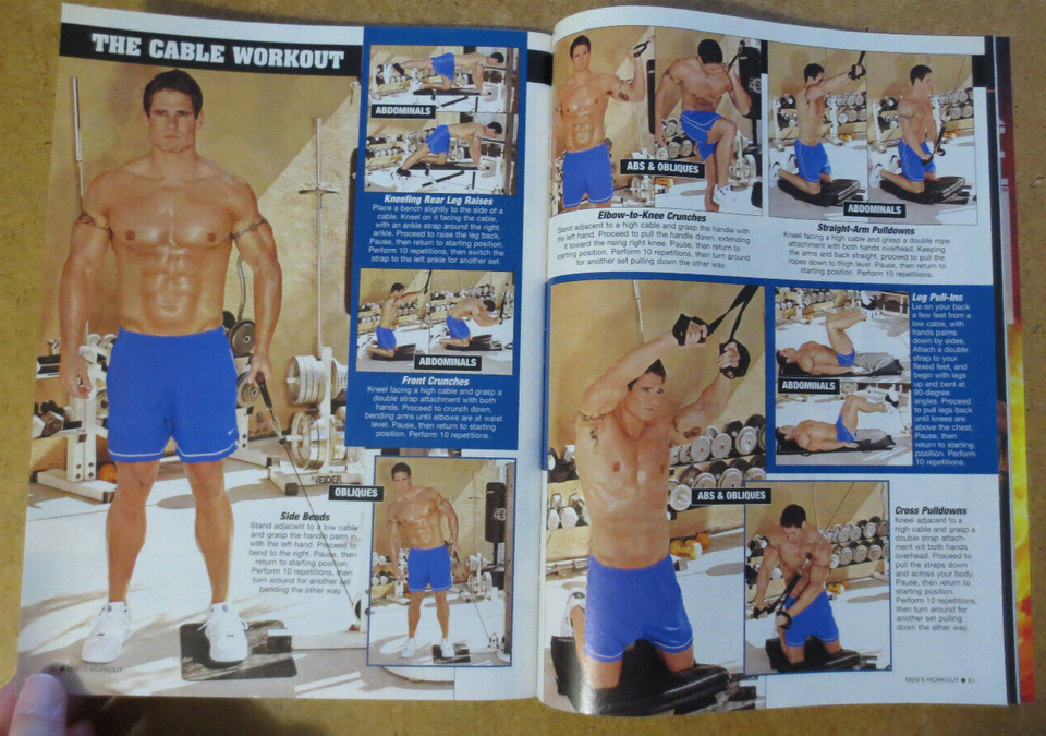 MEN'S WORKOUT MAGAZINE Male Models TYLER MCPEAK Ty Devin ARTIST Greg ...