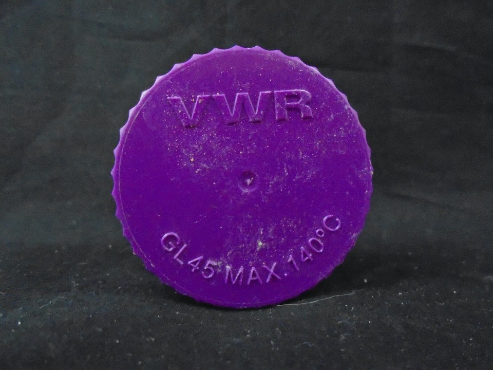 VWR Glass 1000mL 1L Round Media Storage Bottle GL-45 Screw Cap 89000 ...