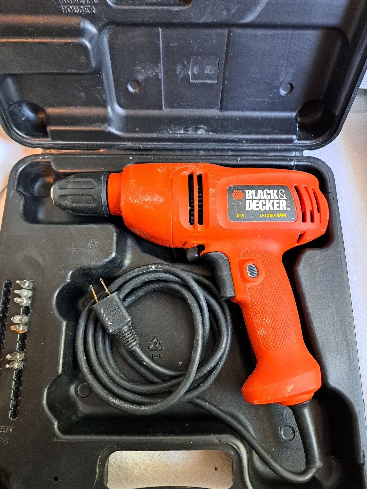 BLACK & DECKER -DR220 CORDED DRILL 3/8" (10mm) 120V 5 AMP. drill with ...