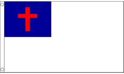 Christian Cross Flag Large 5 x 3 FT - Religious Religion Christianity ...