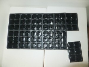 Set of 10 SHEETS 1206 Tray Inserts Packs New Plastic (720 cells; fills ...
