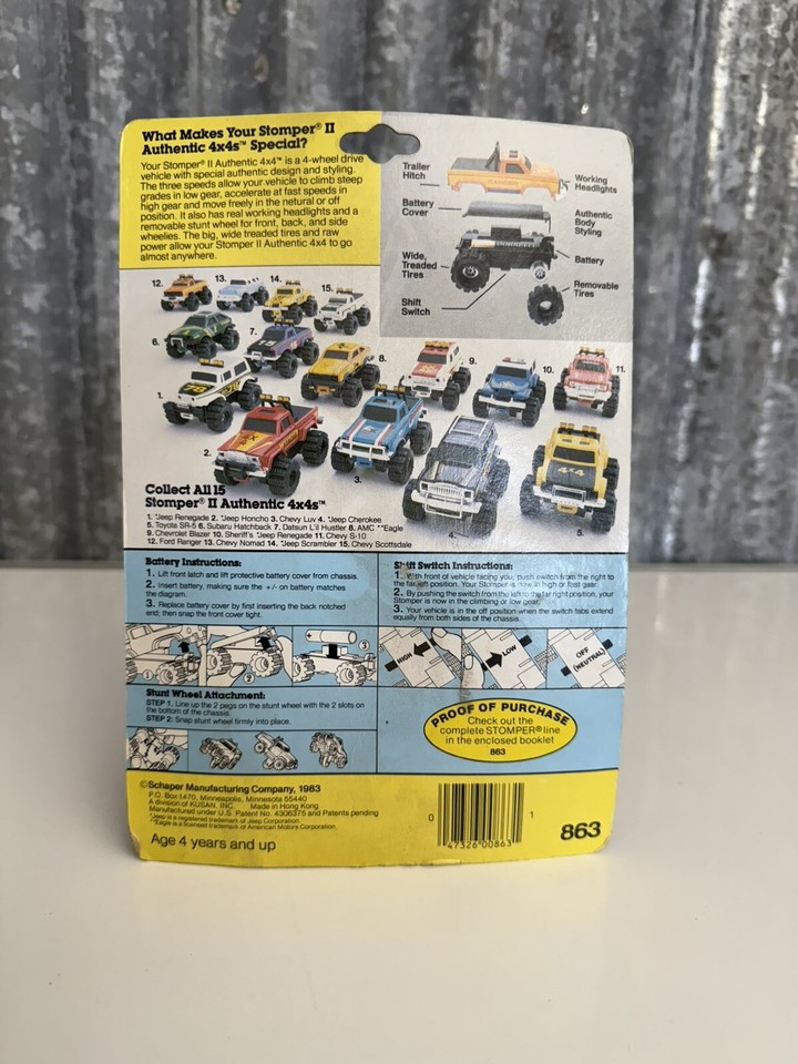 schaper stomper II 4x4 jeep Scrambler In Package (a2) | eBay