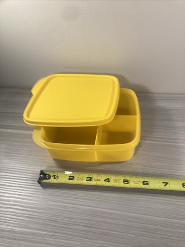 Tupperware Small Lunch-it Container. Yellow 550ml/18oz New! | eBay