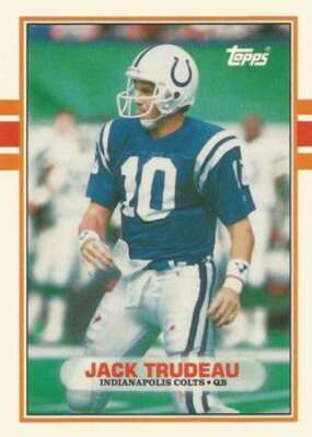 Jack Trudeau 1989 Topps Traded #93T Colts ID:19341 | eBay