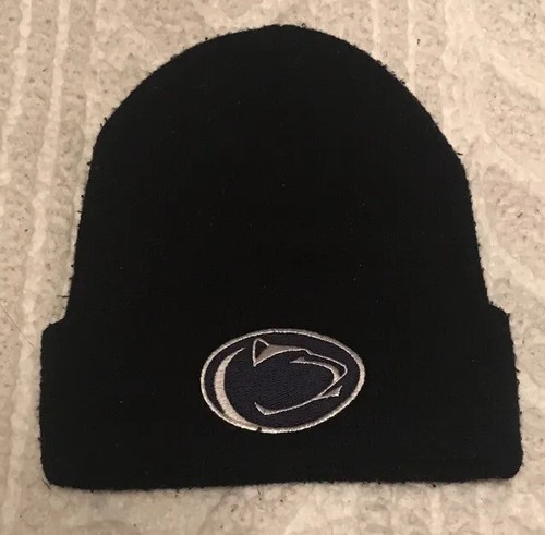 Vintage Penn State Nittany Lions Knit Stocking Beanie Cap Hat Blue ...