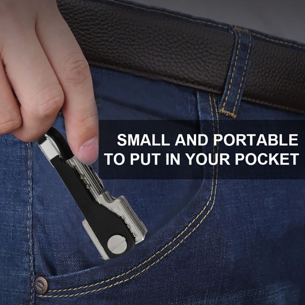 ABS Stainless Steel Smartkey Keyholder Black Blue Red Key Holder Clip ...