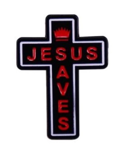Religious Christian Bible Scripture Cross Jewelry Enamel Jesus Saves ...