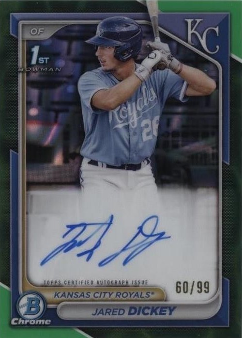 2024 Bowman - Chrome Prospect Autographs Jared Dickey #CPA-JDI Hta ...