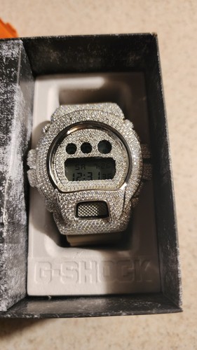 VVS1 Moissanite Casio G Shock Watch With Brown Strap | eBay