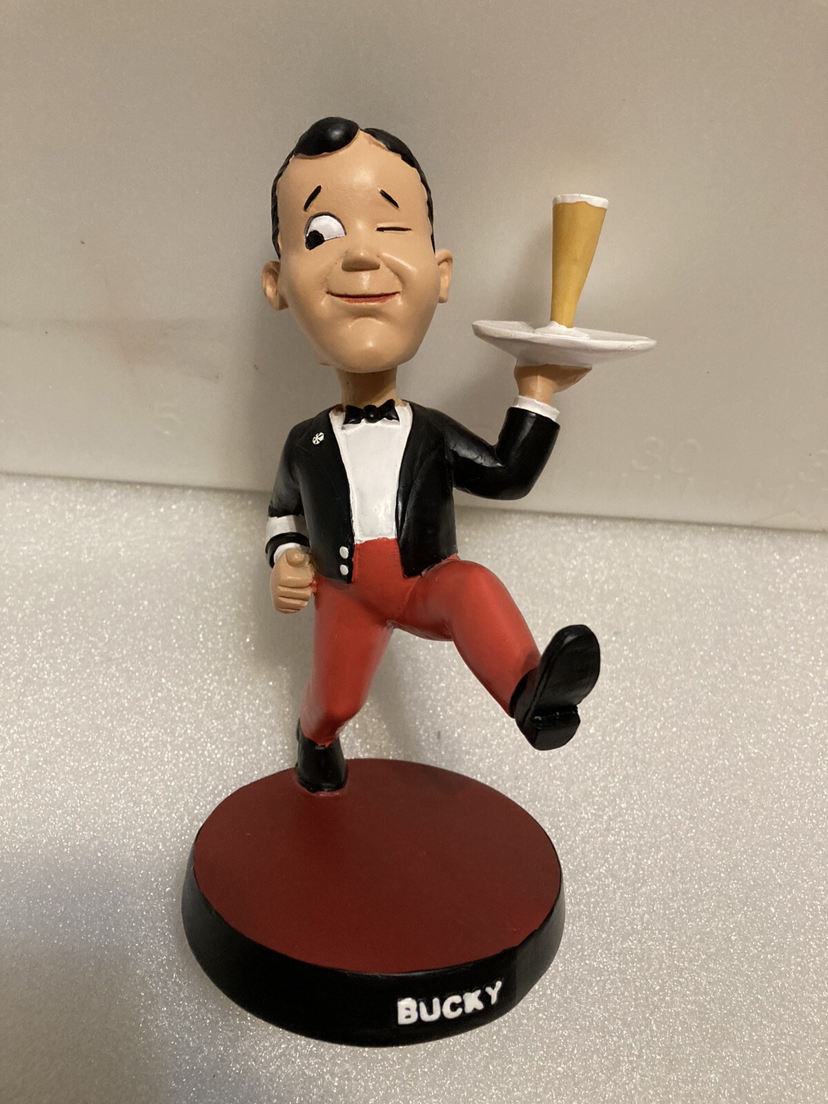 BUCKEYE BREWERY BUCKY THE WAITER BEER BOBBLE-HEAD. OHIO. NEW IN BOX | eBay