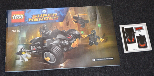 76110 INSTRUCTION BOOKLET & ORIGINAL STICKERS ONLY For Set # 76110 ...
