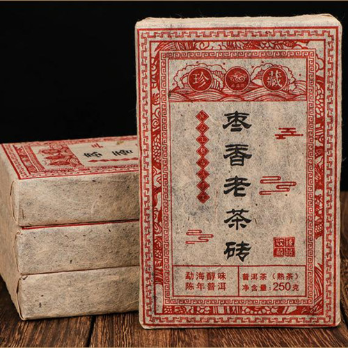 1000g Yunnan Organic Aged Pu-erh Cooked Tea Brick Old Pu-erh Ripe Tea ...