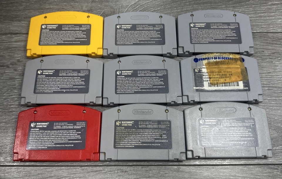 Nintendo 64 Console TONY HAWK 1080 PILOT WINGS RACING System Bundle Lot ...