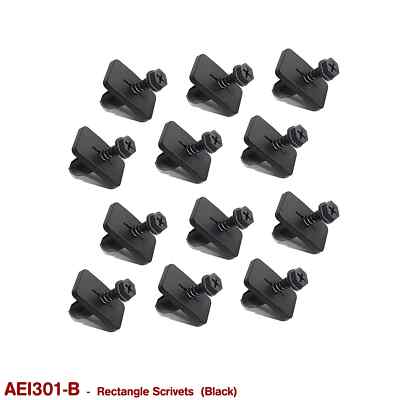 RECTANGLE SCRIVET CLIPS (BLACK) NEW VB VC VH VK VL COMMODORE | eBay ...