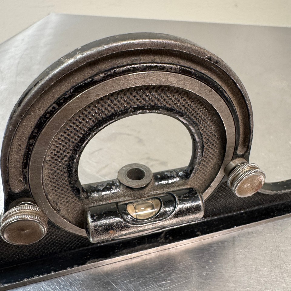 Vtg L.S. STARRETT Reverse Protractor Head For Combination Square - USA ...