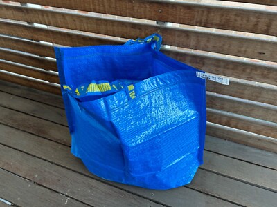 IKEA FRAKTA Medium Eco Carrier Carry Bag 36L 25kg Shopping Laundry ...