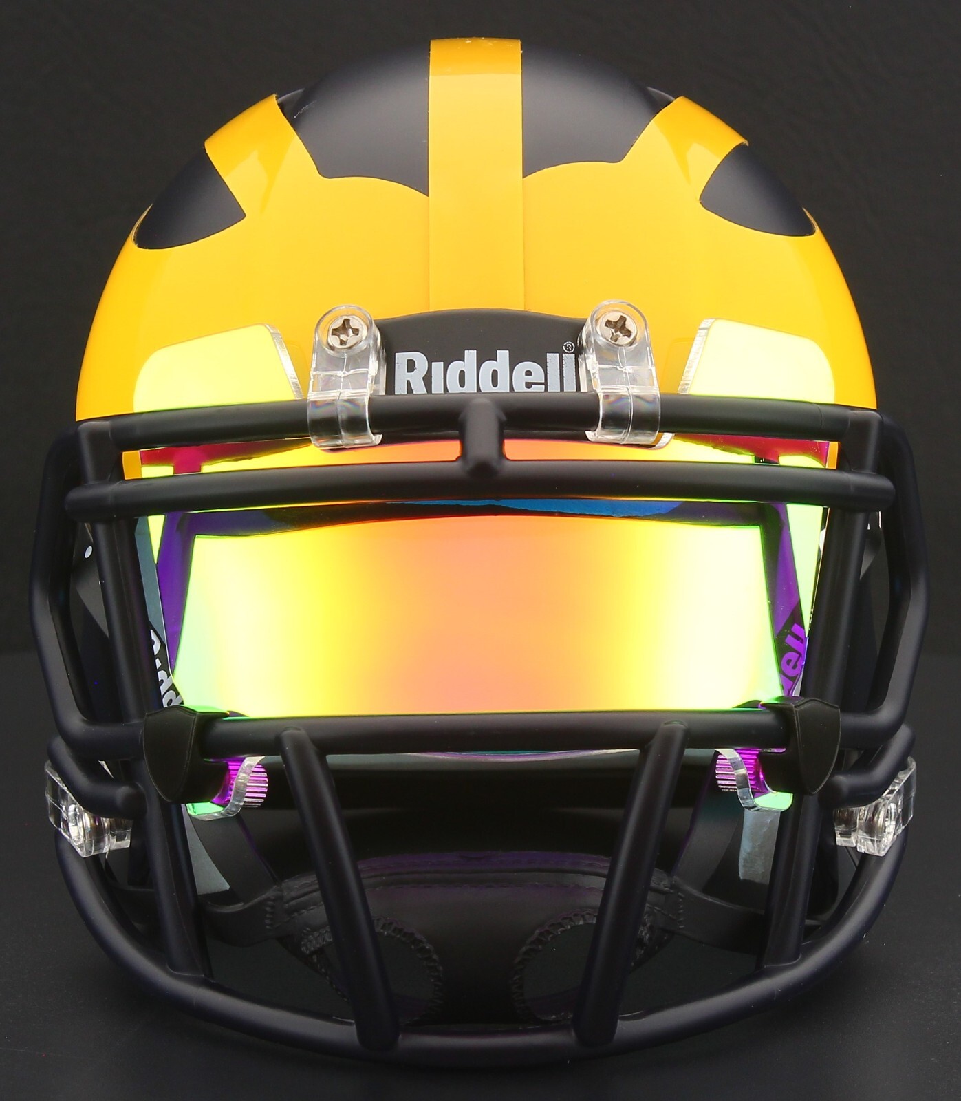 MICHIGAN WOLVERINES NCAA Riddell SPEED Mini Football Helmet w/ EYE ...