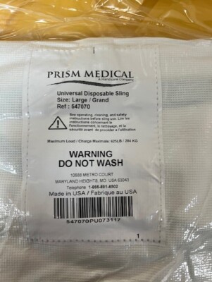 Prism Medical - Universal Disposable Sling - Size Large - Ref 547070 | eBay