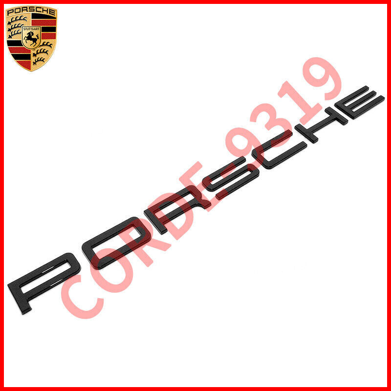 4PCS Gloss Black Porsche 911 Carrera S Letters Rear Badge Emblem Deck ...