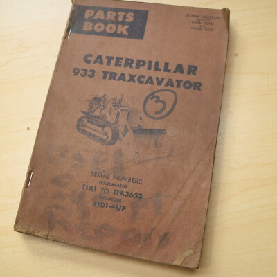 Manuals & Books - Caterpillar 933