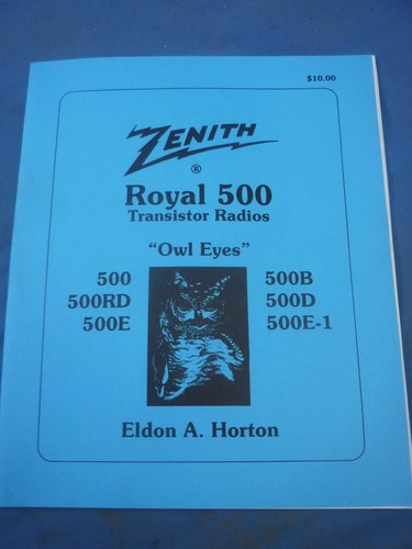 Zenith Royal 500 Portable Transistor Radio 20 Pg Book Booklet Author-Dr ...