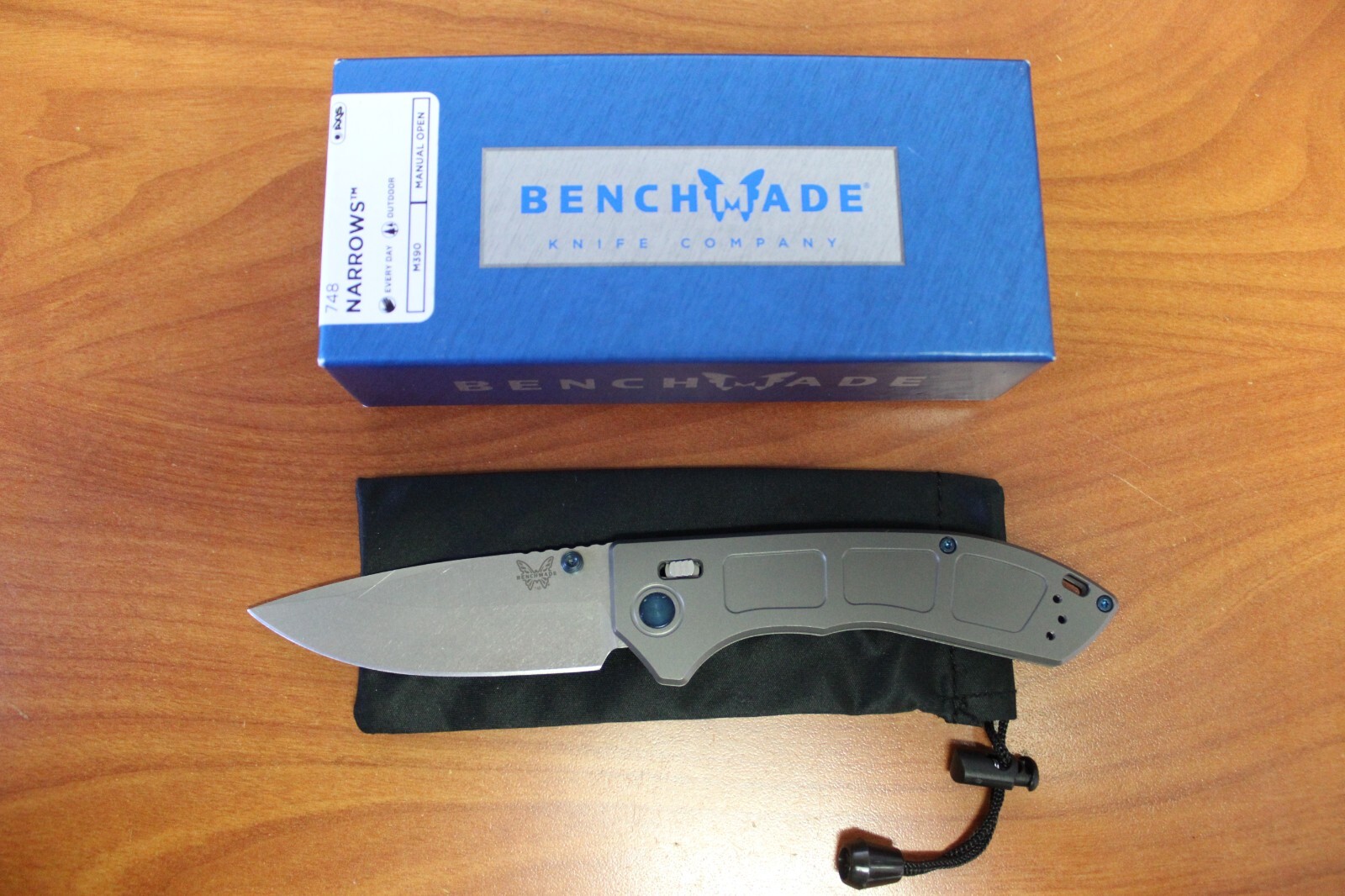 Benchmade 748 Narrows Titanium Handle M390 Blade W/ Box REAL | eBay