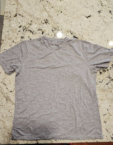 Fabletics Shirt Mens X Large Gray Short Sleeve Gym Fitness Tee Pullover ...