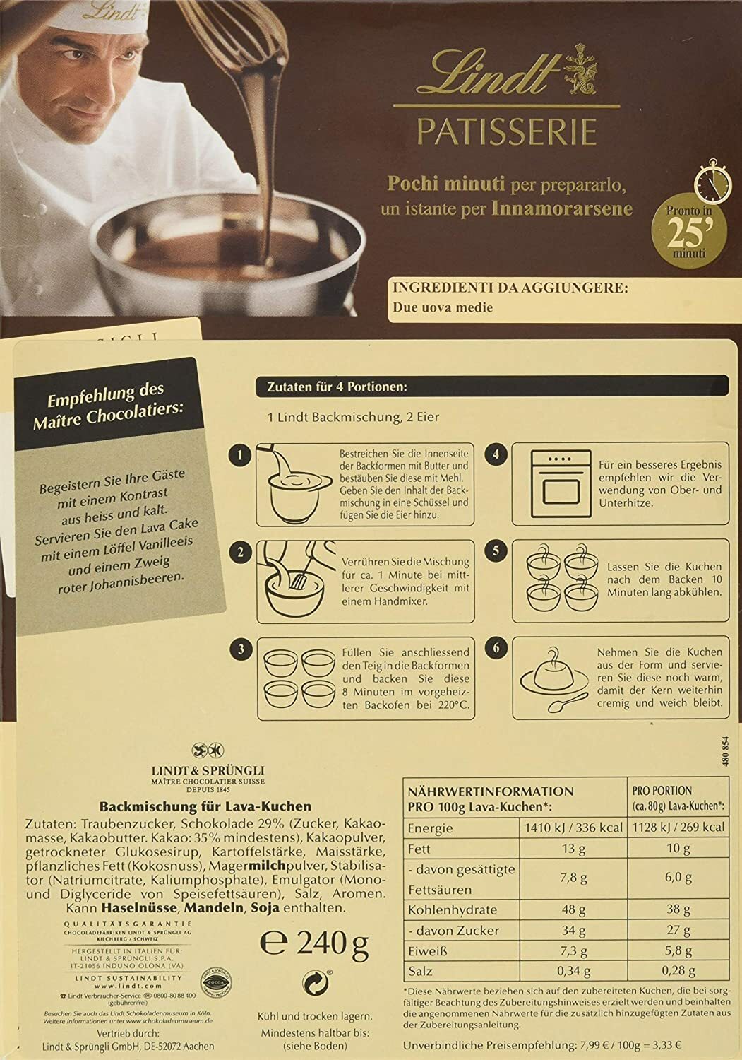 Lindt Chocolate Lava Cake Mix Recipe | Bryont Blog