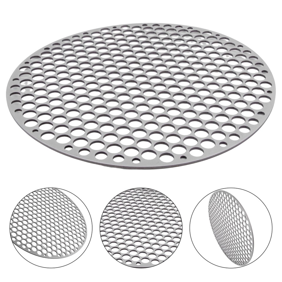 BBQ Mat Stainless Steel Round Mesh Grill Rack Baking Cooling Roasting ...