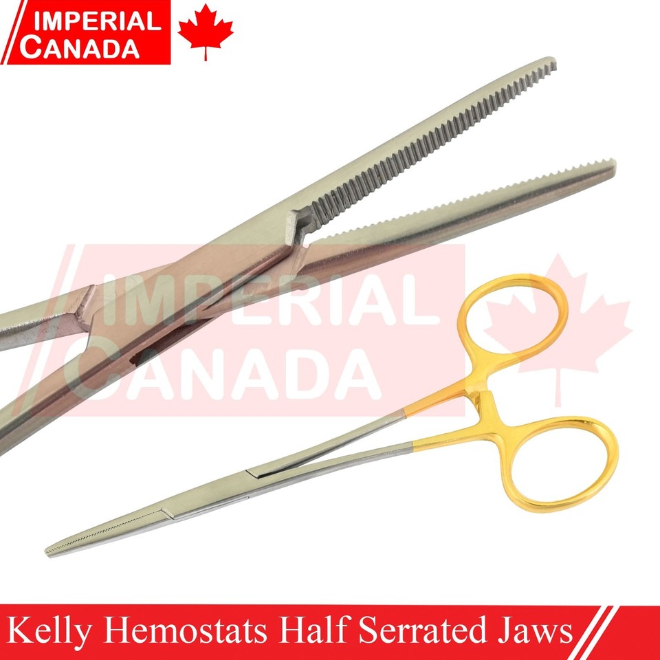 Surgical Hemostat Straight Kelly Locking Clamp Veterinary Forceps ...
