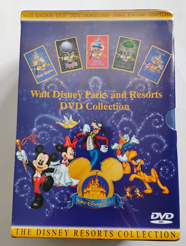 THE DISNEY RESORTS COLLECTION 5 DVDS MAGIC KINGDOM EPCOT DISNEY/MGM ...